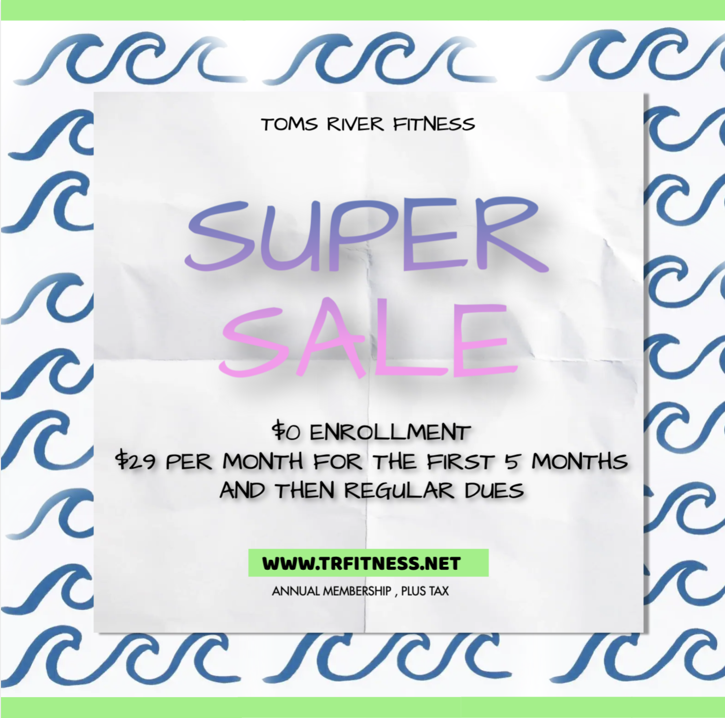 EFT Membership Sign Up – Toms River Fitness